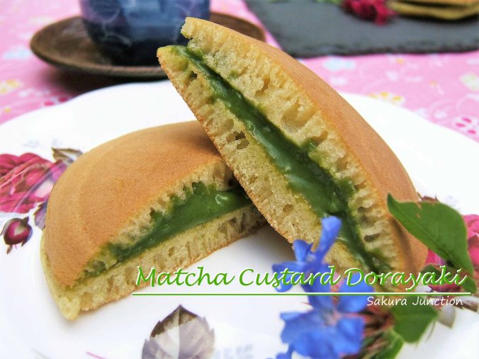 Dorayaki with Matcha Custard Cream Part1 – Soft & Moist ‘Dorayaki ...