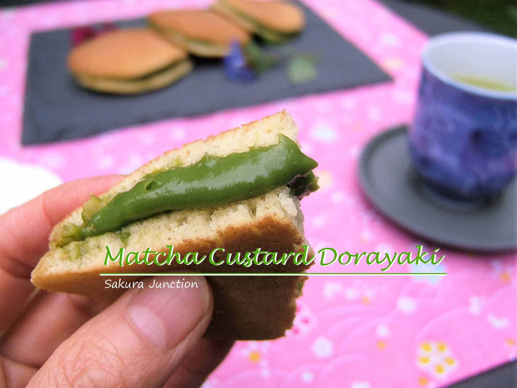 Dorayaki with Matcha Custard Cream Part2 – Matcha Custard Cream ...