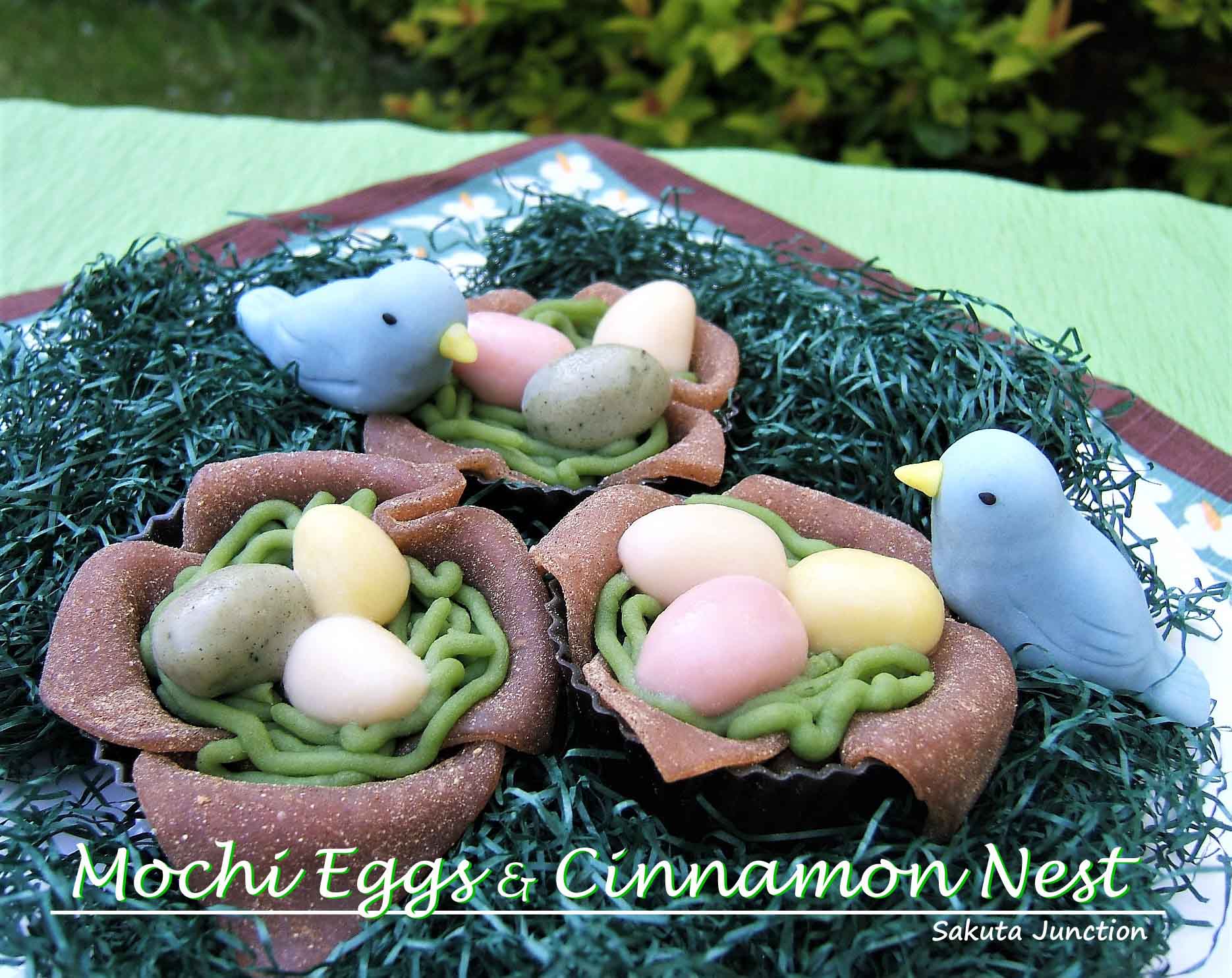 Easter Mochi Eggs & Cinnamon Nest | Sakura Junction