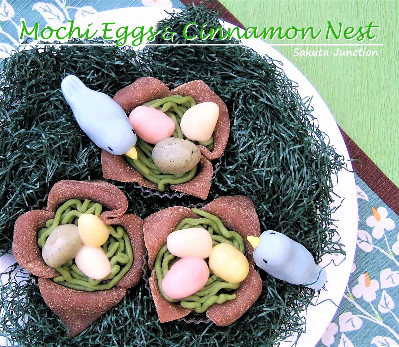 Easter Mochi Eggs & Cinnamon Nest | Sakura Junction